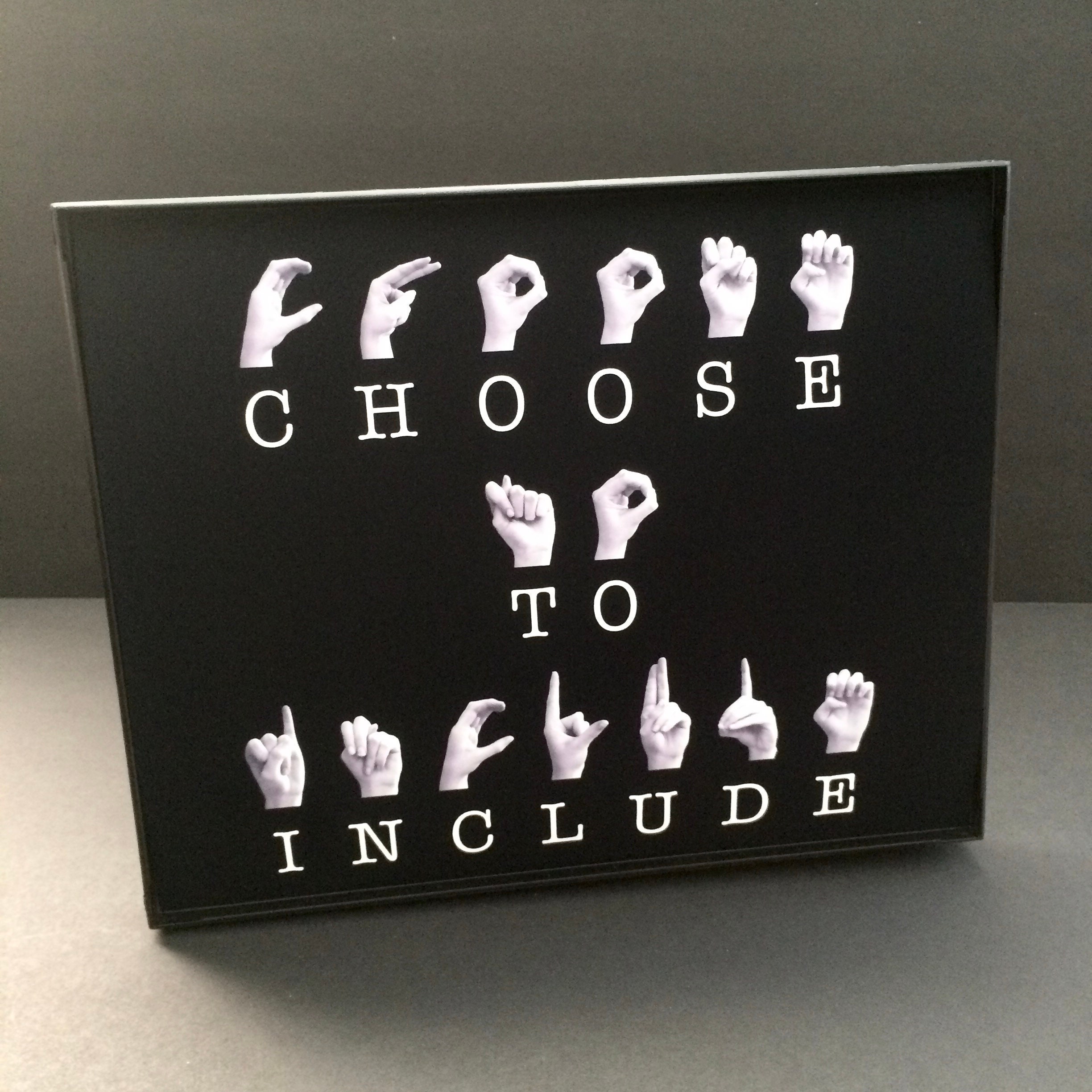 ASL Fingerspelled Choose To Include Print - American Sign Language ...