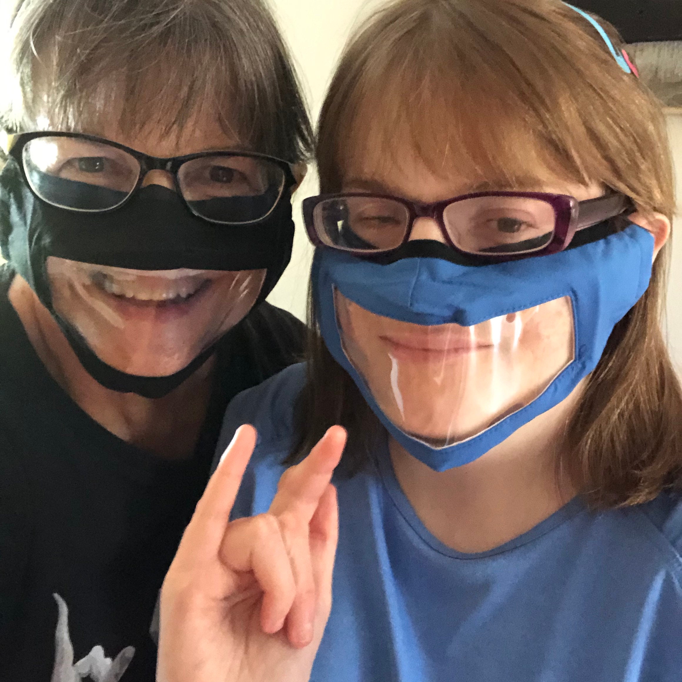 Clear Window Face Mask | ASL Friendly Vinyl Window Mask | Deaf and Hard ...