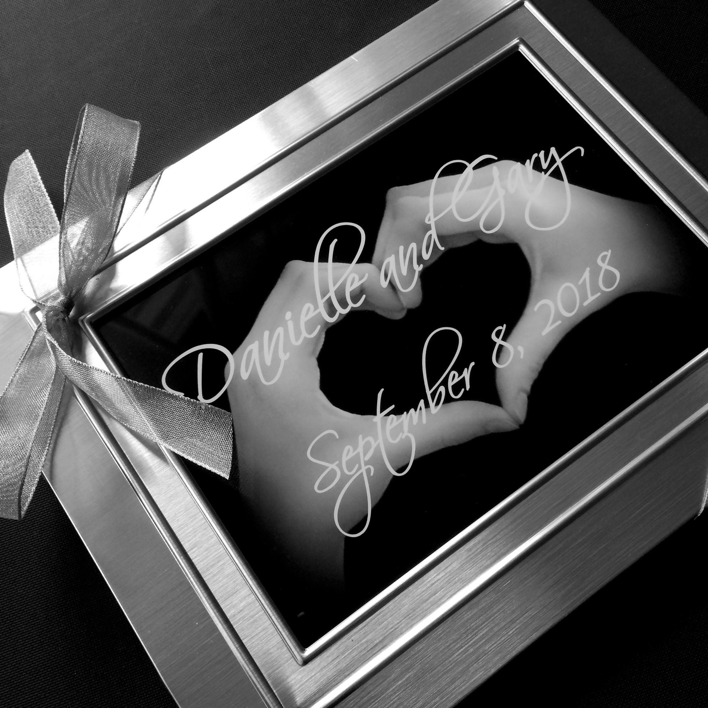 HEART HANDS Personalized Engagement or WEDDING 5x7 Print - Custom Order ...