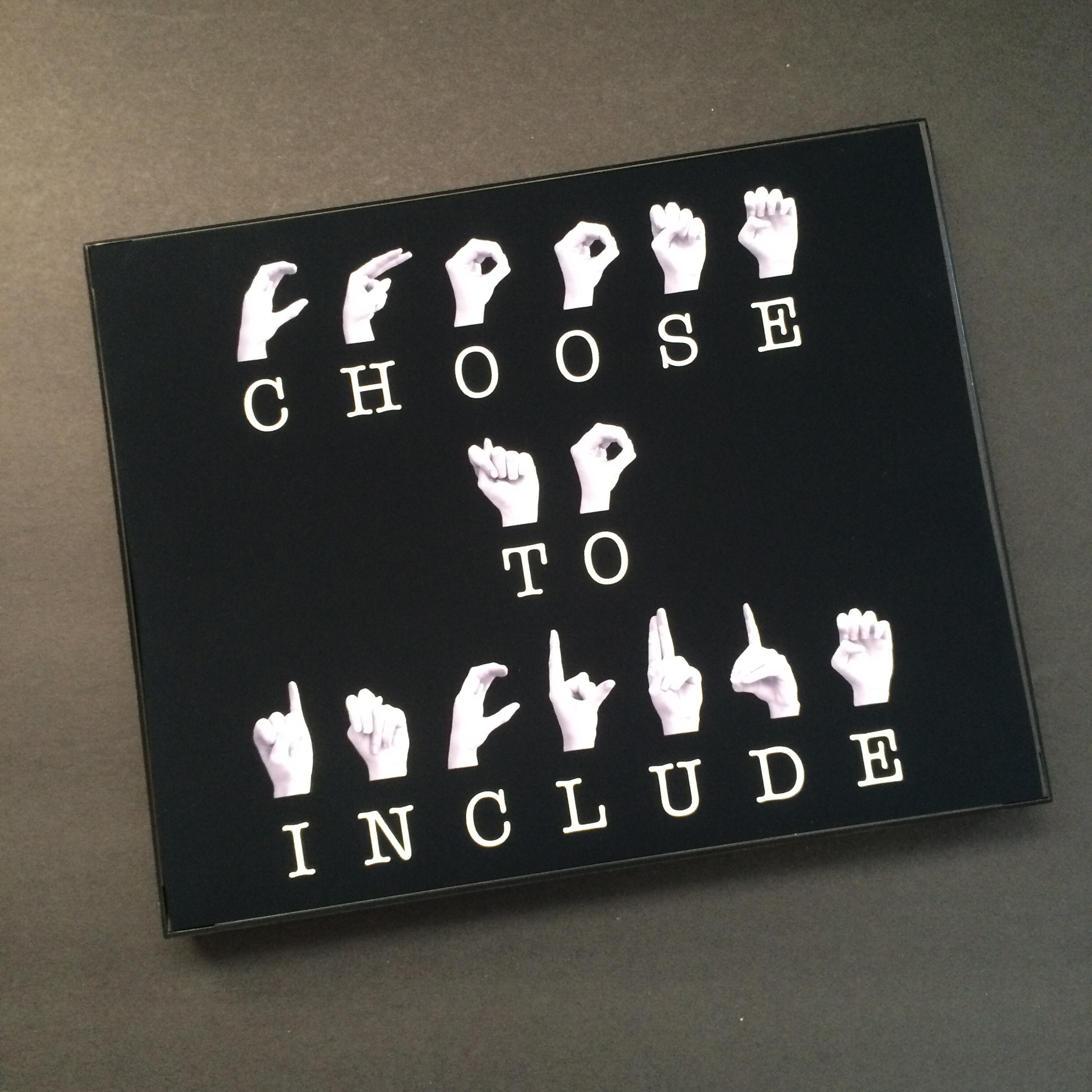 ASL Choose To Include Print American Sign Language 8x10 | Etsy