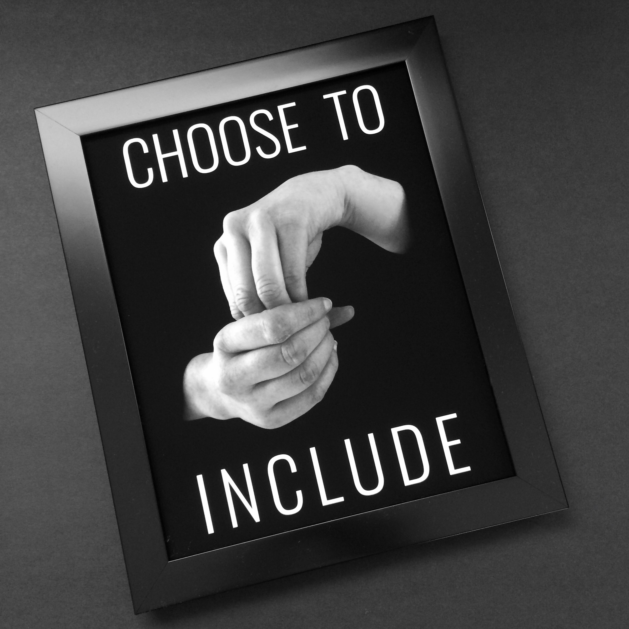 ASL Fingerspelled Choose To Include Print - American Sign Language ...