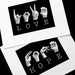HOPE and LOVE ASL American Sign Language Letters Black & | Etsy