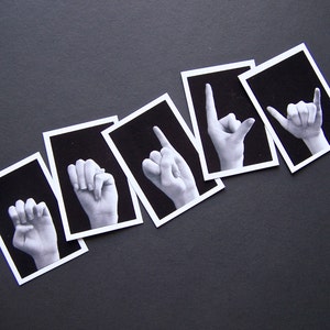 ASL ALPHABET Sign Language Letter Size Print to Frame or - Etsy