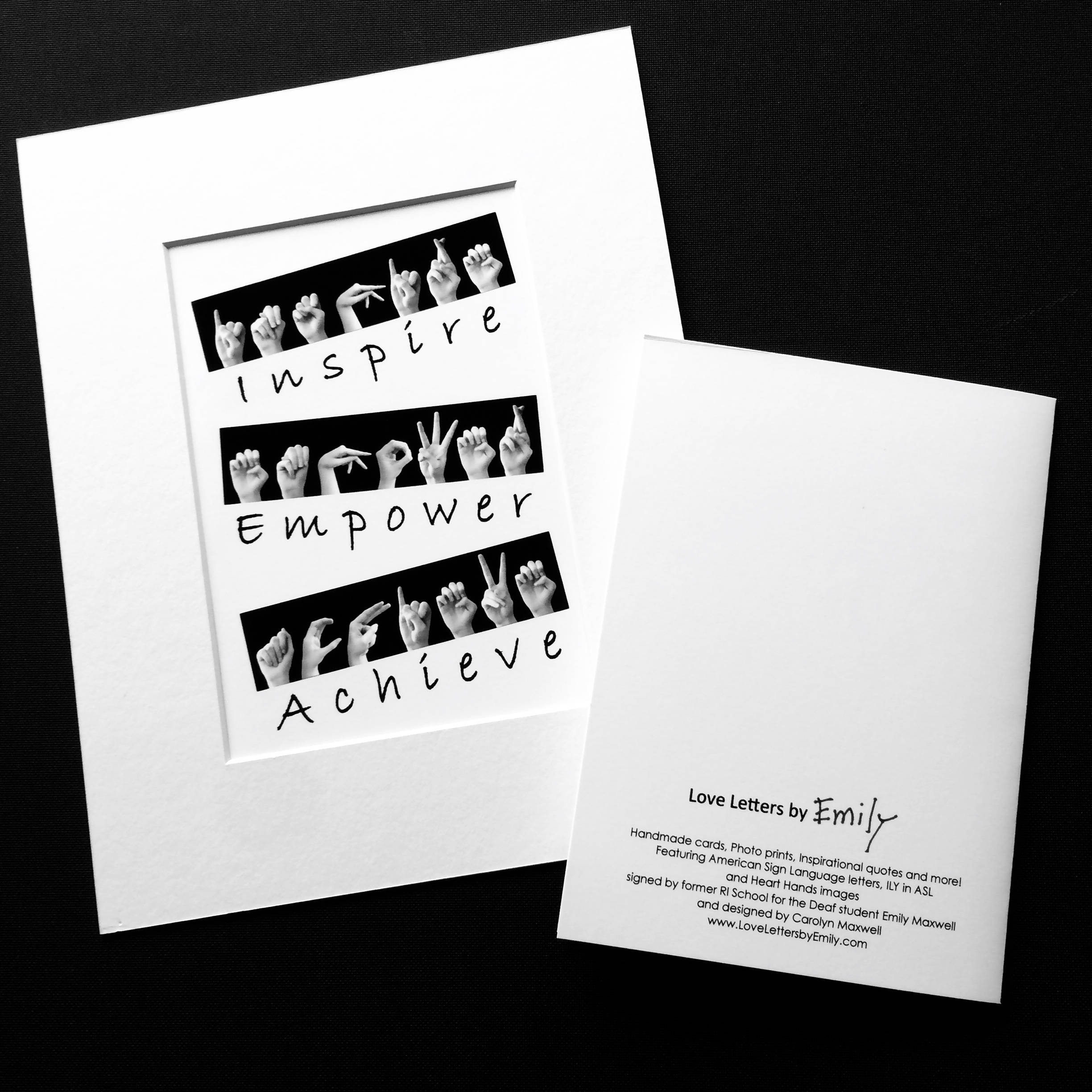 ASL Notecard - American Sign Language - 5x7 Inspirational print ...