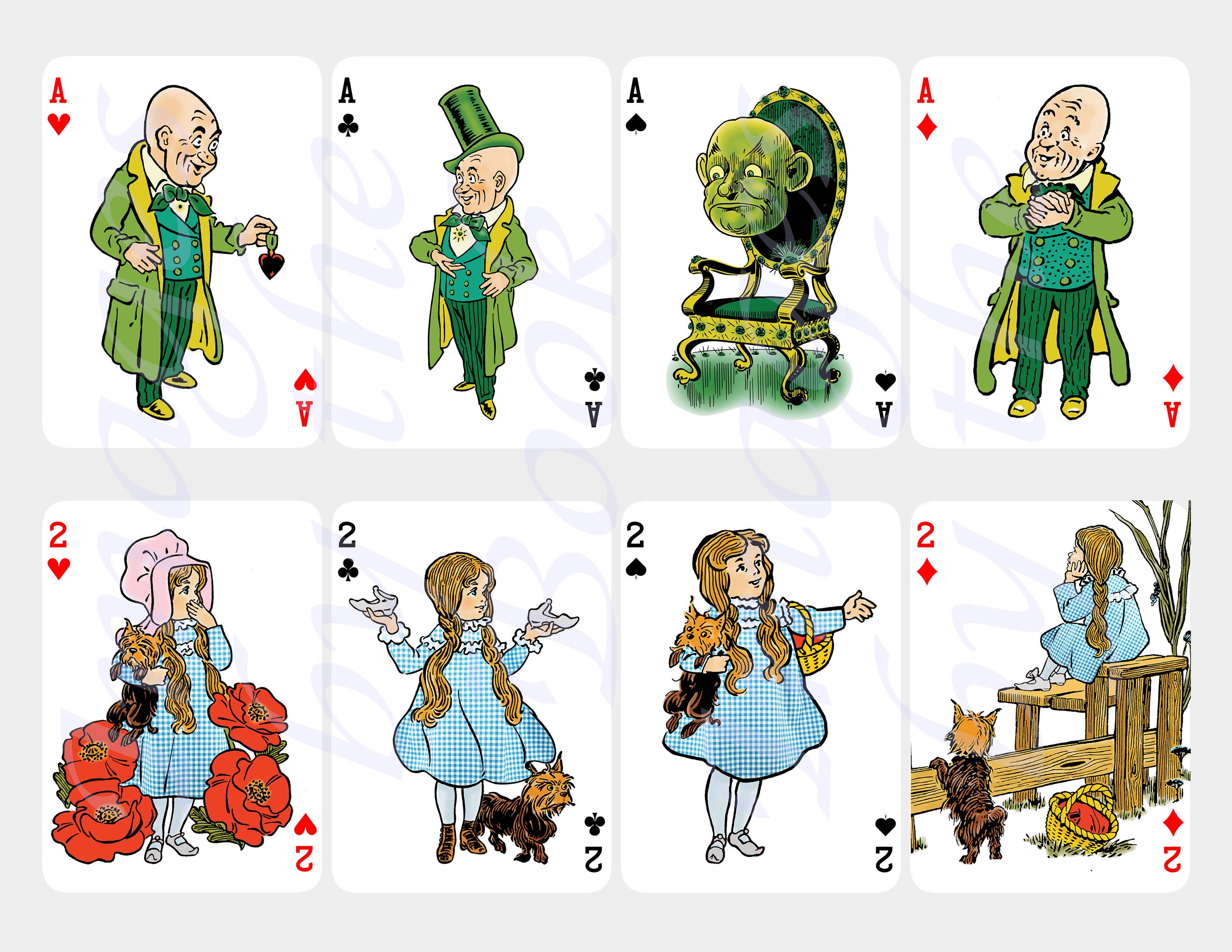 Wonderful Wizard of Oz Playing Cards A Full Deck of Cards - Etsy