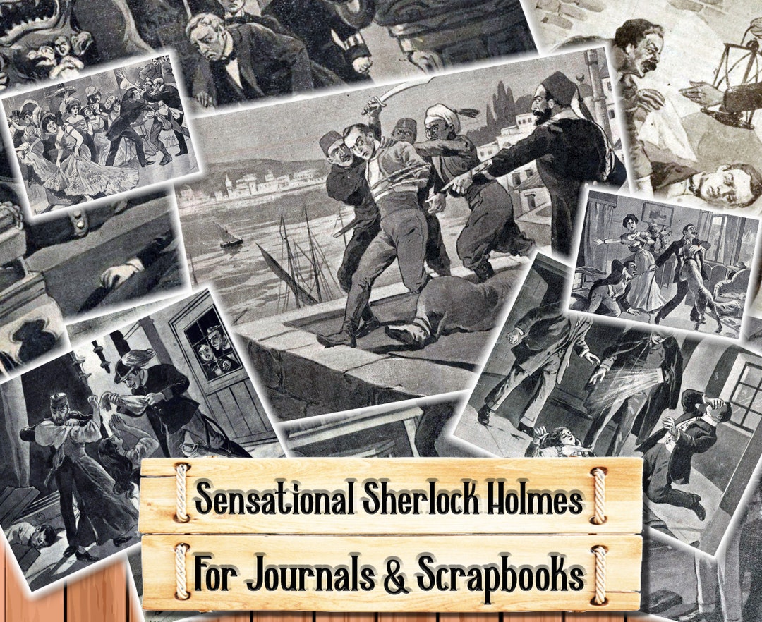 Sensational Sherlock Holmes, Junk Journal Kit (digital Download) - Etsy