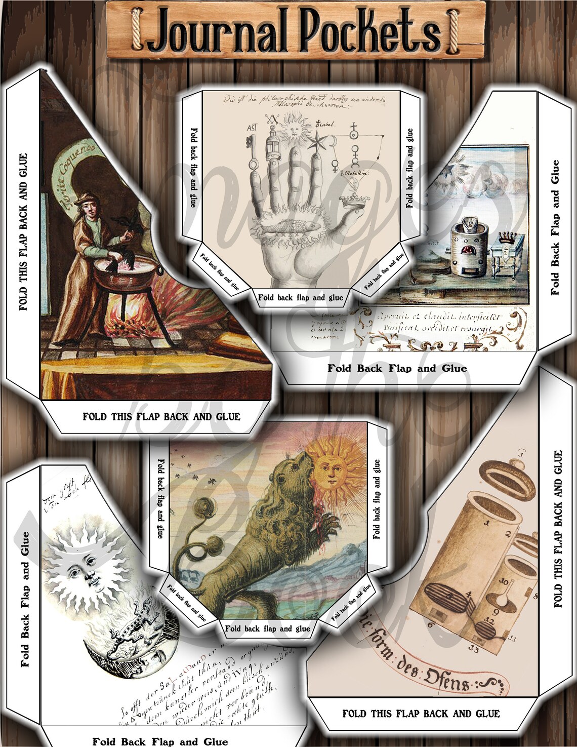 Alchemy Ephemera Discovery of Witches Junk Journal Kit - Etsy