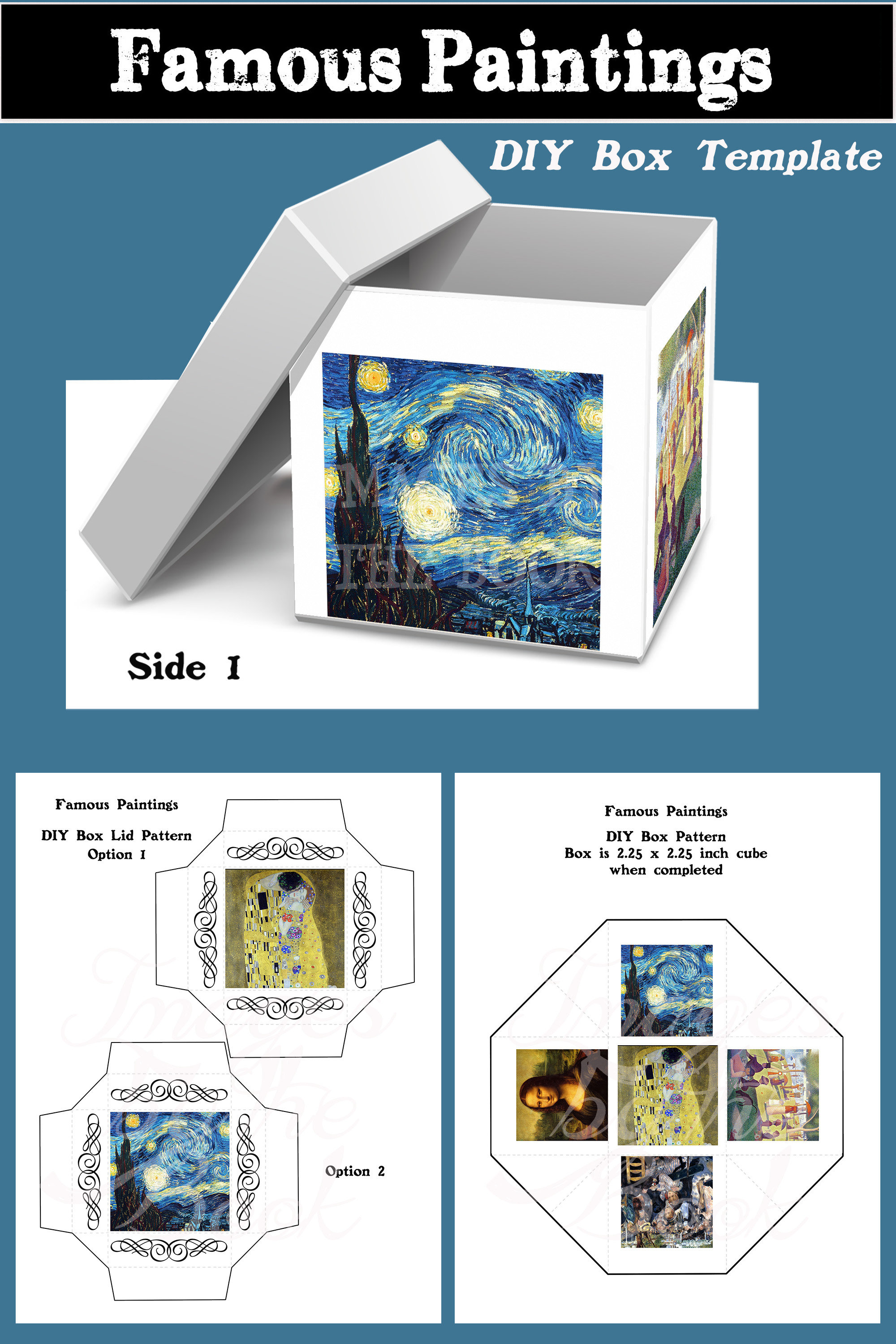 Famous Paintings Prints Squares and Rectangles With 6 Sizes - Etsy