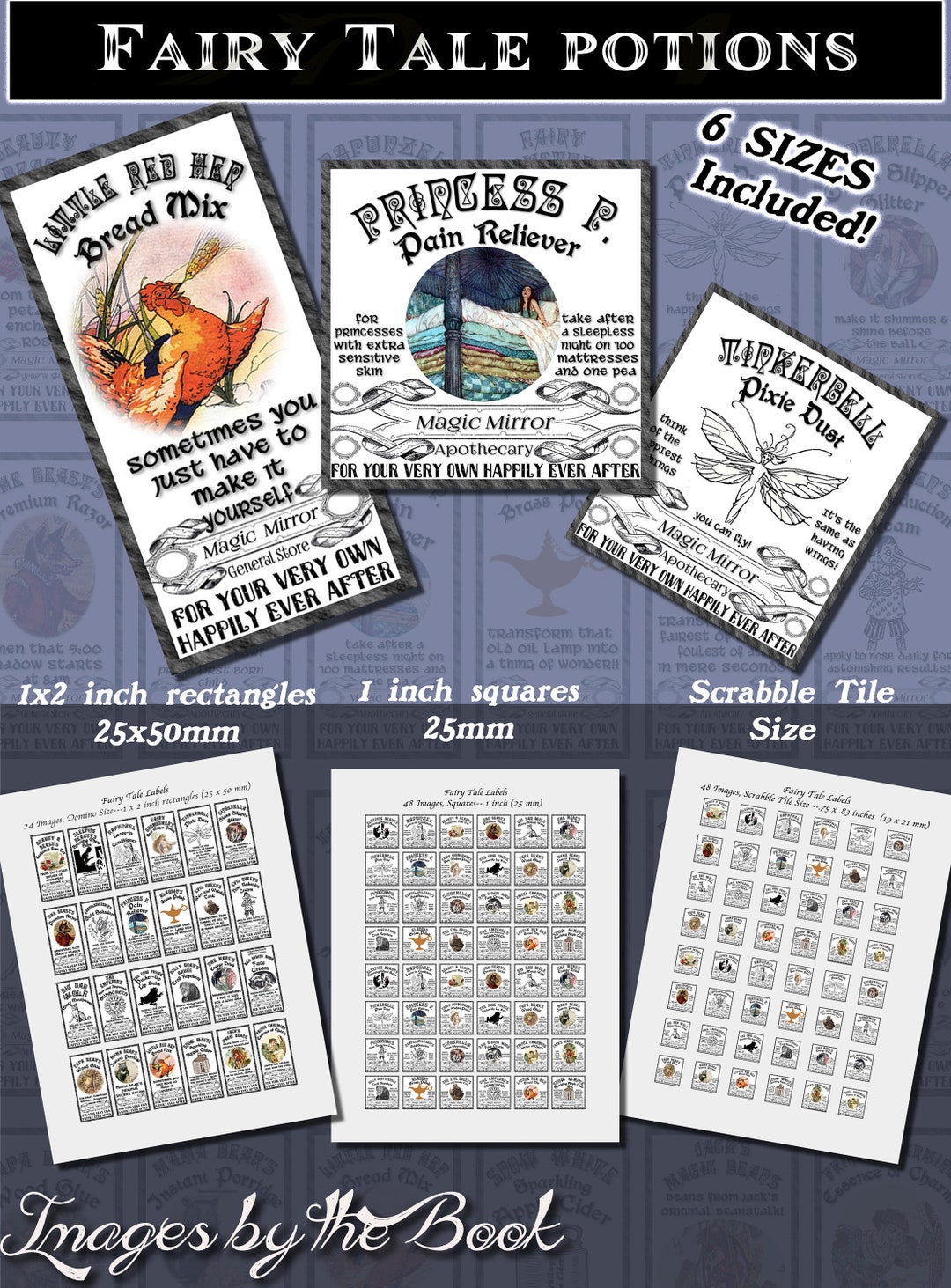 Fairy Tale Ephemera Part 1 Apothecary Labels Fantasy - Etsy