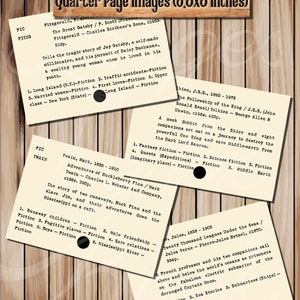 Old Fashioned Library Cards and Card Catalog Cards, Part 2, Junk ...