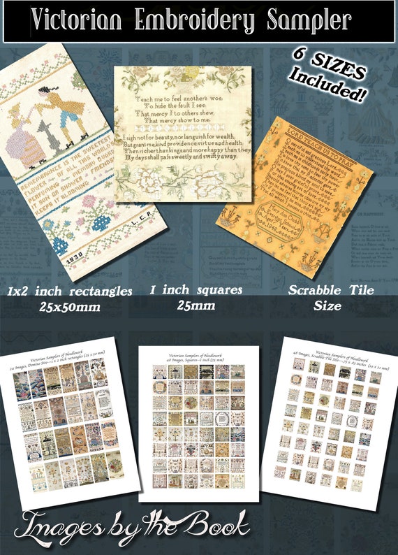 Scrapbooking Clip Art & Image Files Victorian Embroidery Samplers ...