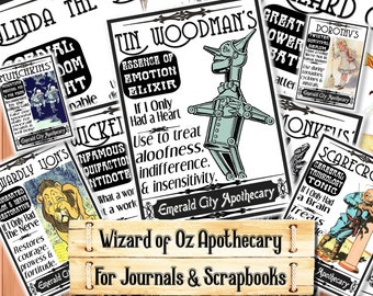 Wizard of Oz Labels - Etsy
