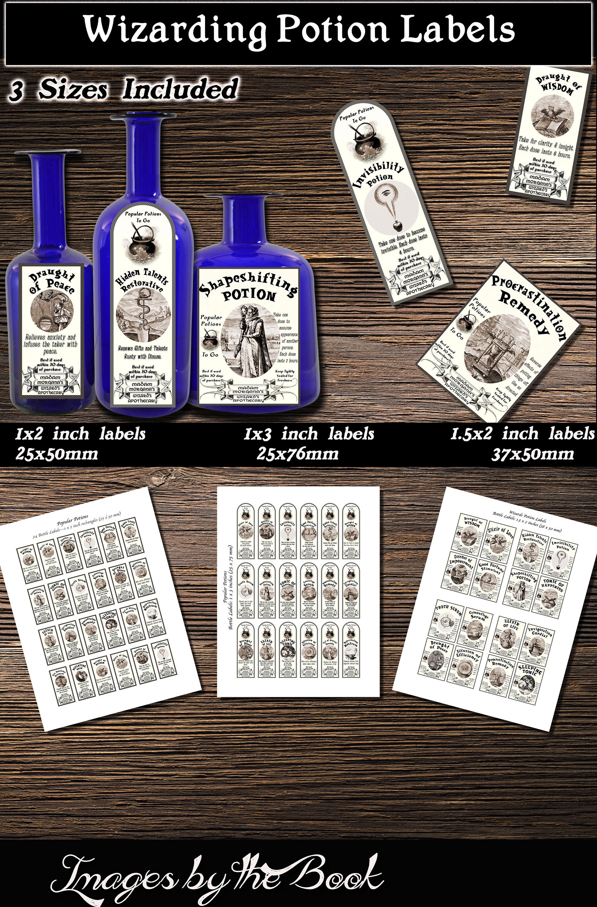 Papercraft Paper, Party & Kids Apothecary Jars Stickers Instant ...