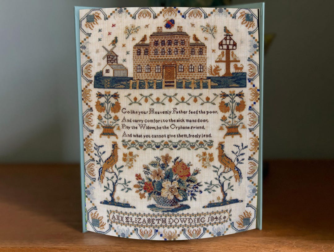 Victorian Embroidery Samplers, Fore Edge Photo Strip Pattern, 2 ...