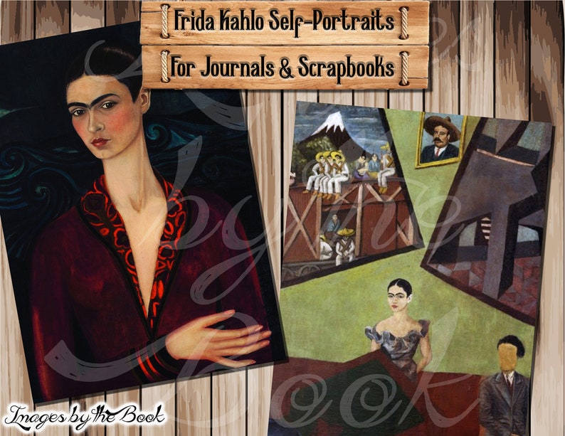 Frida Kahlo Self-portraits Junk Journal Kit Download and - Etsy