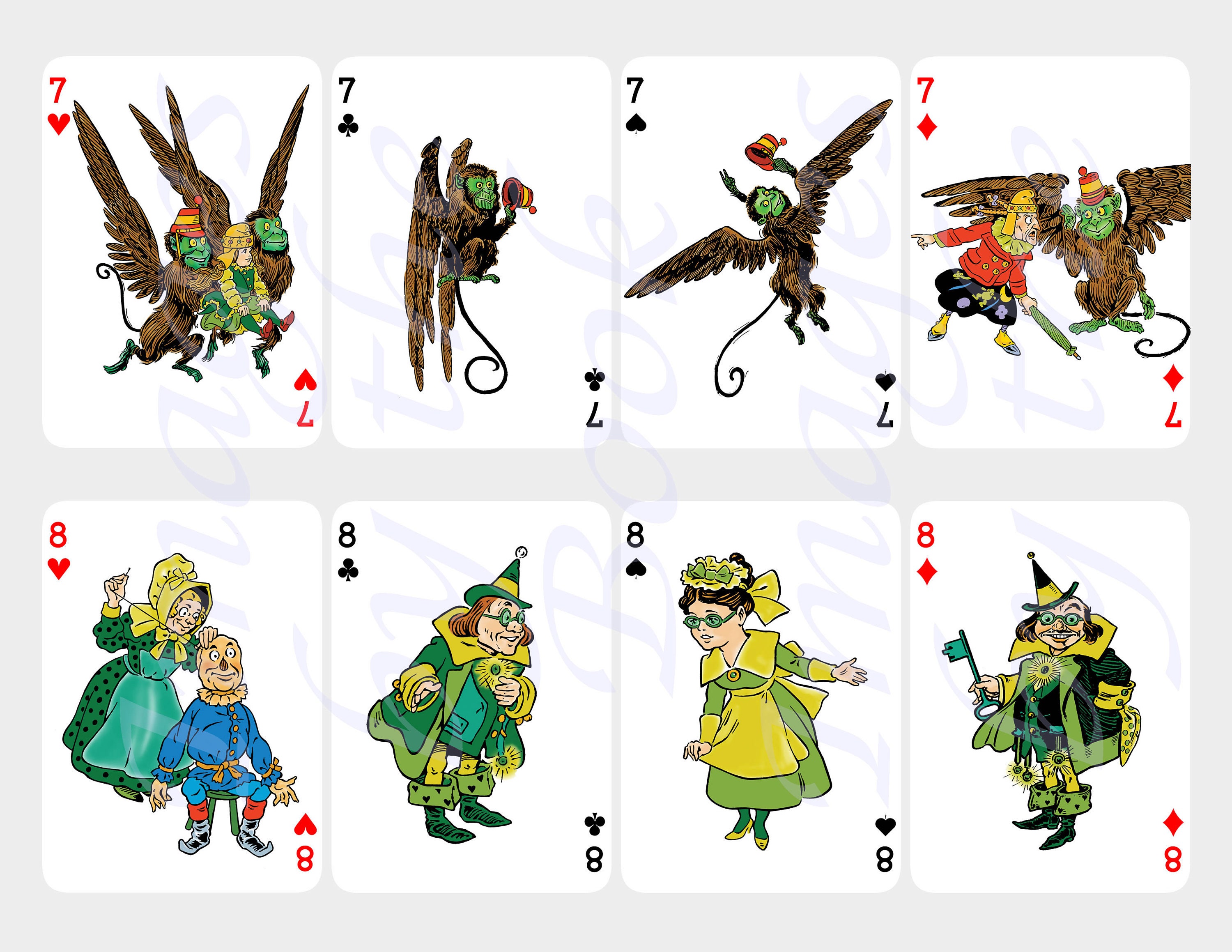 Wonderful Wizard of Oz Playing Cards A Full Deck of Cards | Etsy