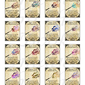 Wizards Wand, Magical Prints, Box Labels in 3 Sizes! Download and Print ...