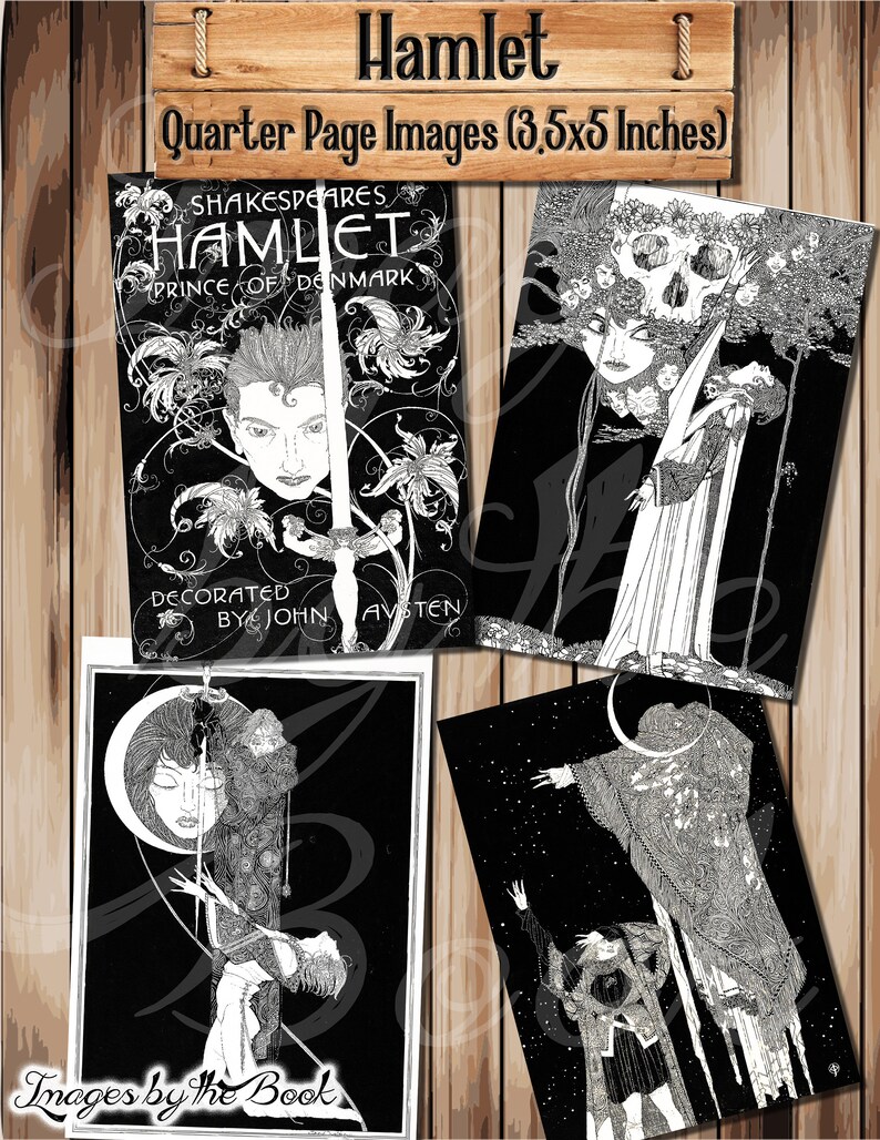 Hamlet Art by John Austen, Junk Journal Kit (digital Download) - Etsy