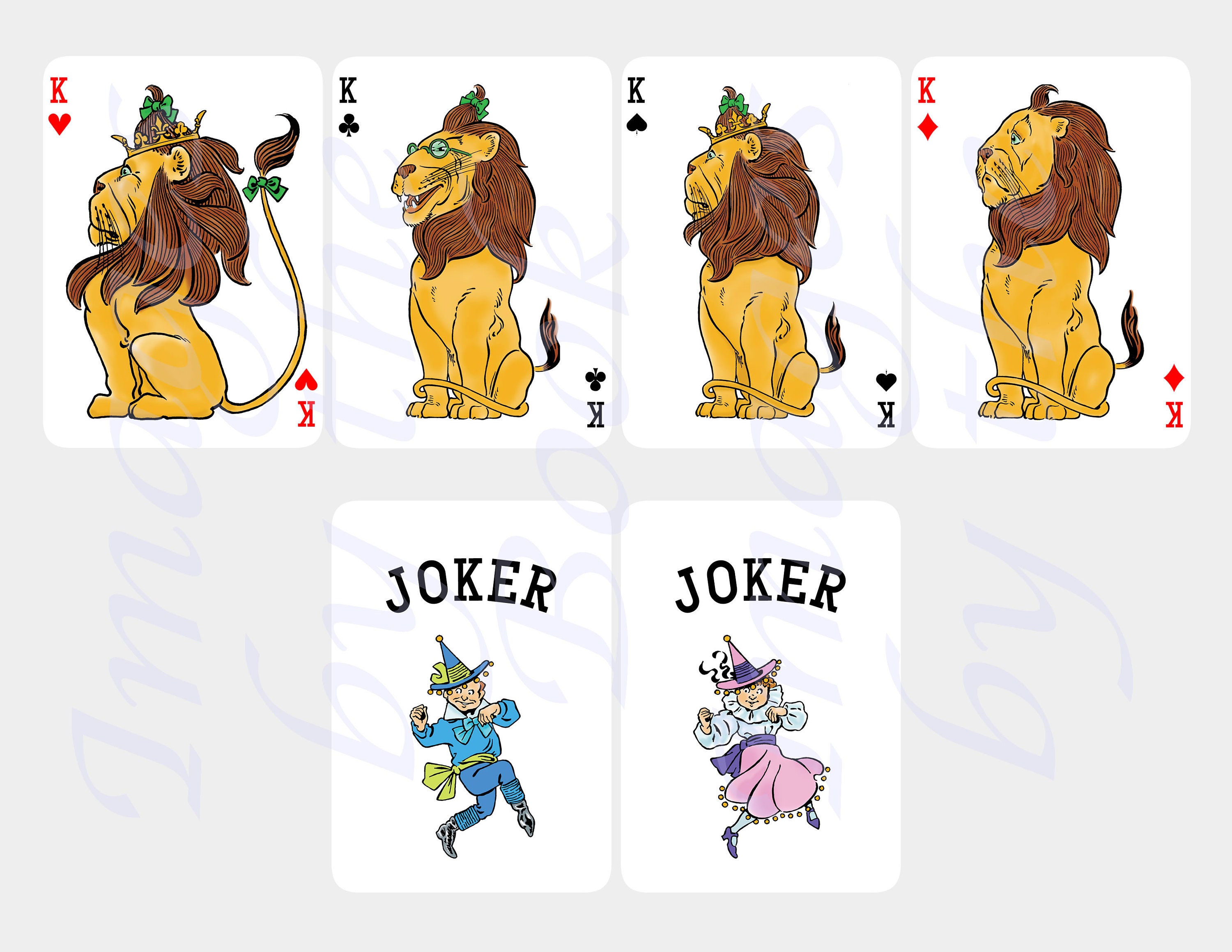 Wonderful Wizard of Oz Playing Cards A Full Deck of Cards | Etsy