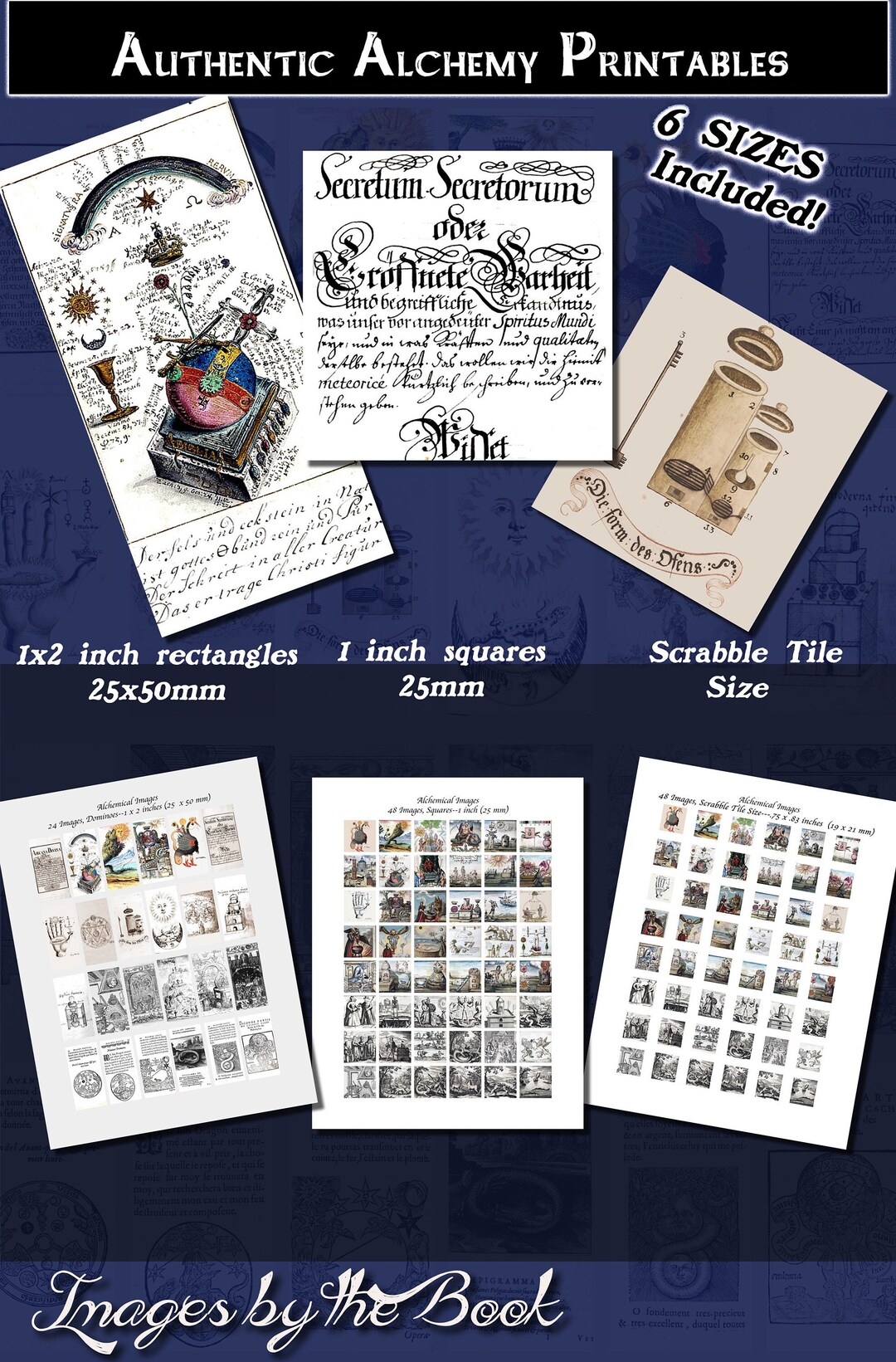 Alchemy Ephemera, Discovery of Witches, Squares and Rectangles With 6 ...