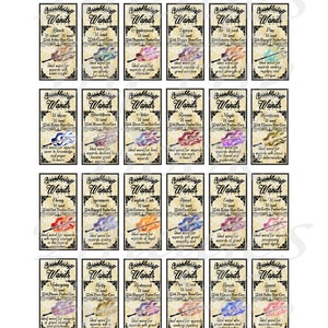 Wizards Wand, Magical Prints, Box Labels in 3 Sizes! Download and Print ...