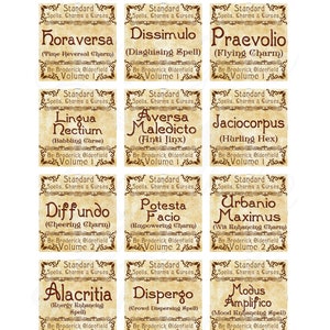 Wizard Spells, Magical Prints, Squares and Rectangles With 6 Sizes ...