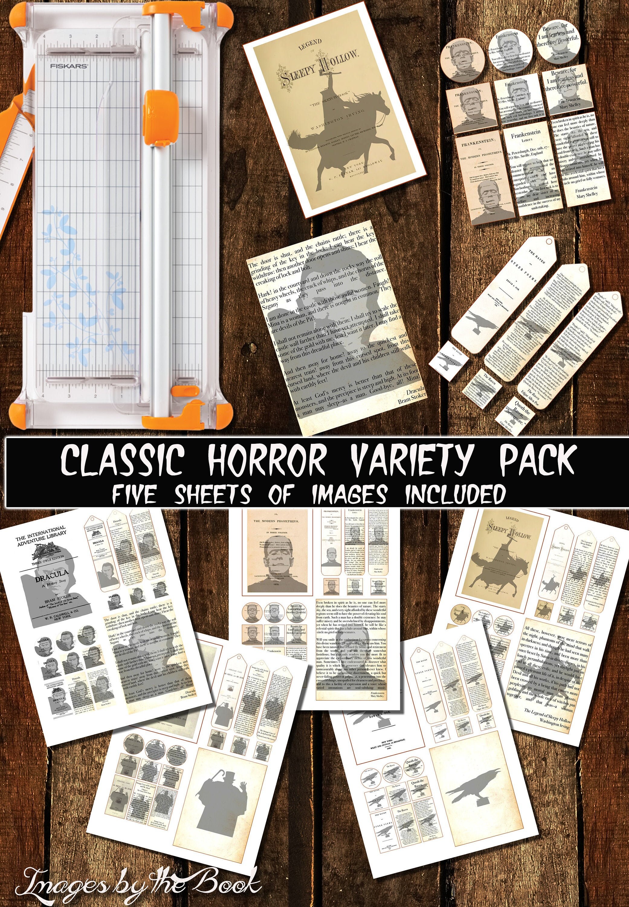 Horror Ephemera Bundle Includes Sleepy Hollow Dracula The | Etsy