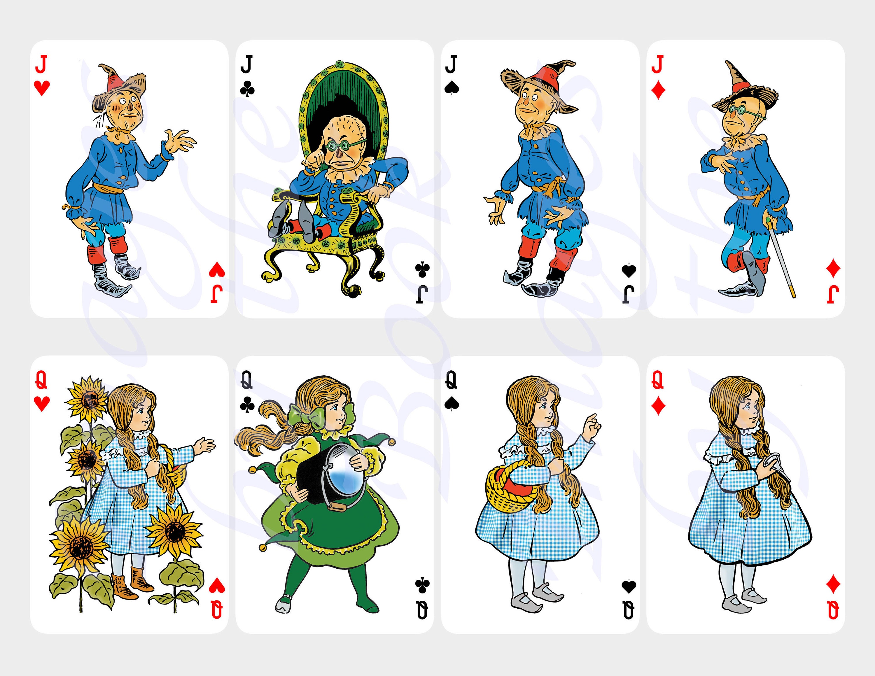Wonderful Wizard of Oz Playing Cards A Full Deck of Cards | Etsy