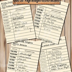 Old Fashioned Library Cards and Card Catalog Cards, Part 2, Junk ...
