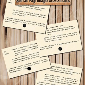 Old Fashioned Library Cards and Card Catalog Cards, Part 2, Junk ...