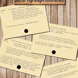 Old Fashioned Library Cards and Card Catalog Cards, Part 1, Junk ...