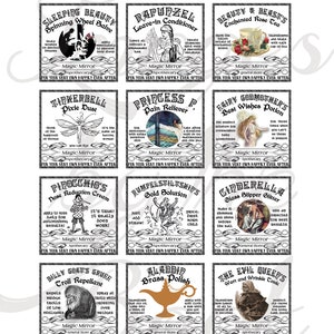 Fairy Tale Ephemera, Part 1, Apothecary Labels, Fantasy Potions ...