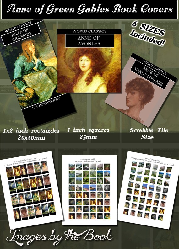 Anne of Green Gables Book Covers Squares and Rectangles with | Etsy