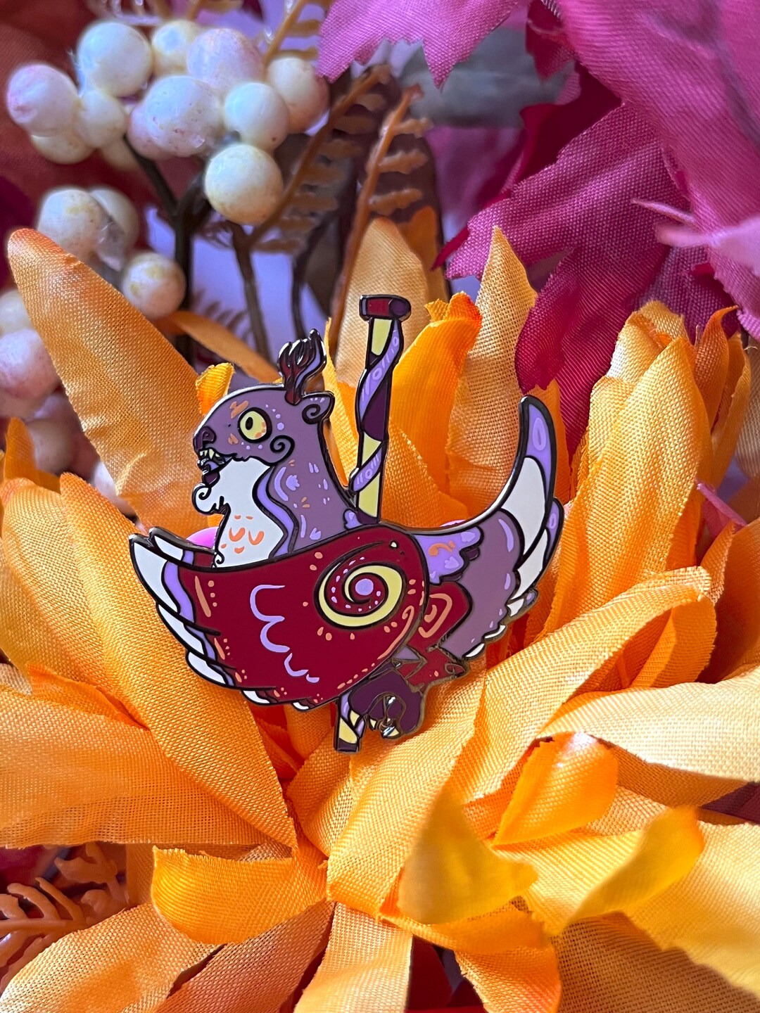 Dingbat Cryptid Carousel Hard Enamel Pin - Etsy