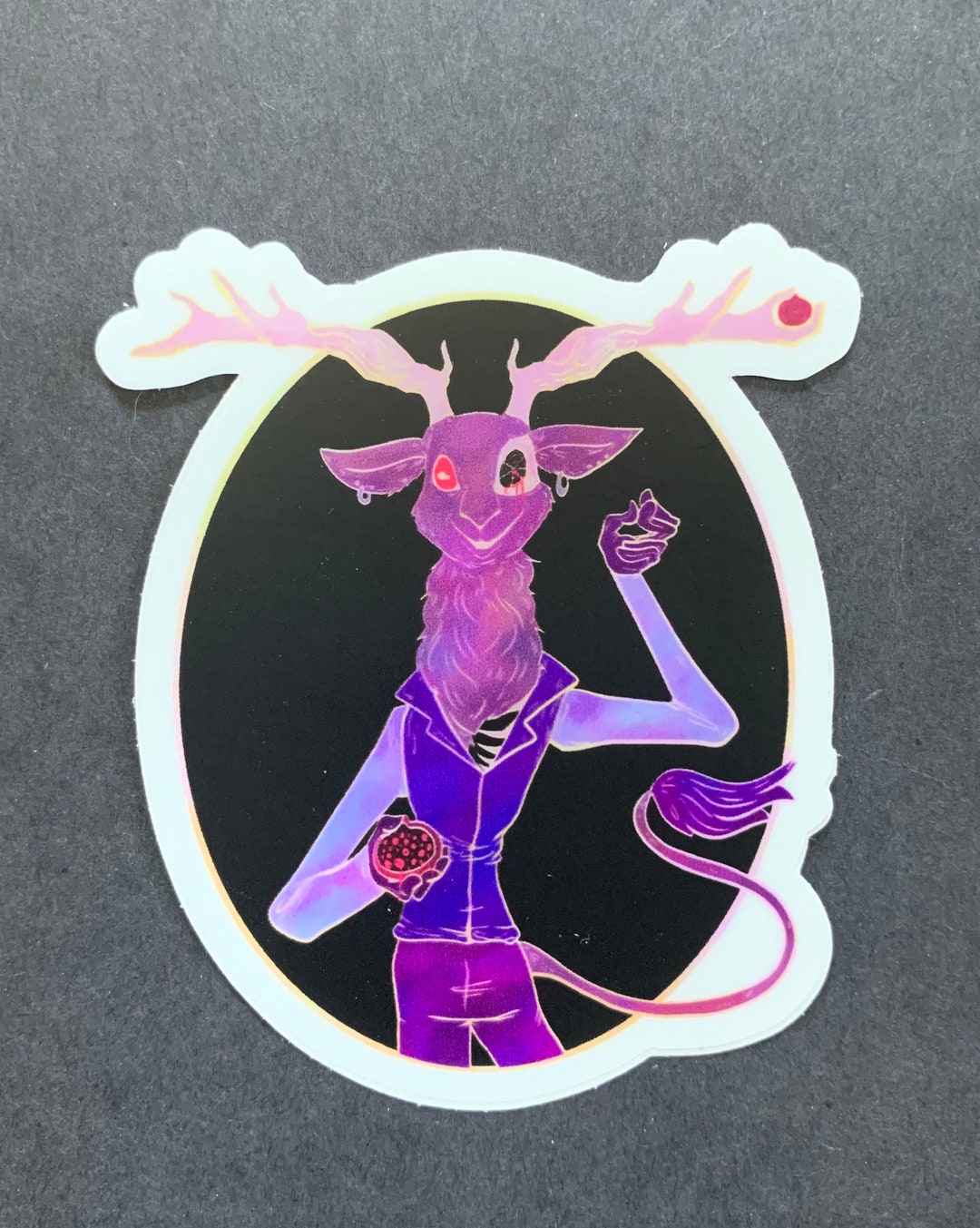 Devil Deer Sticker - Etsy