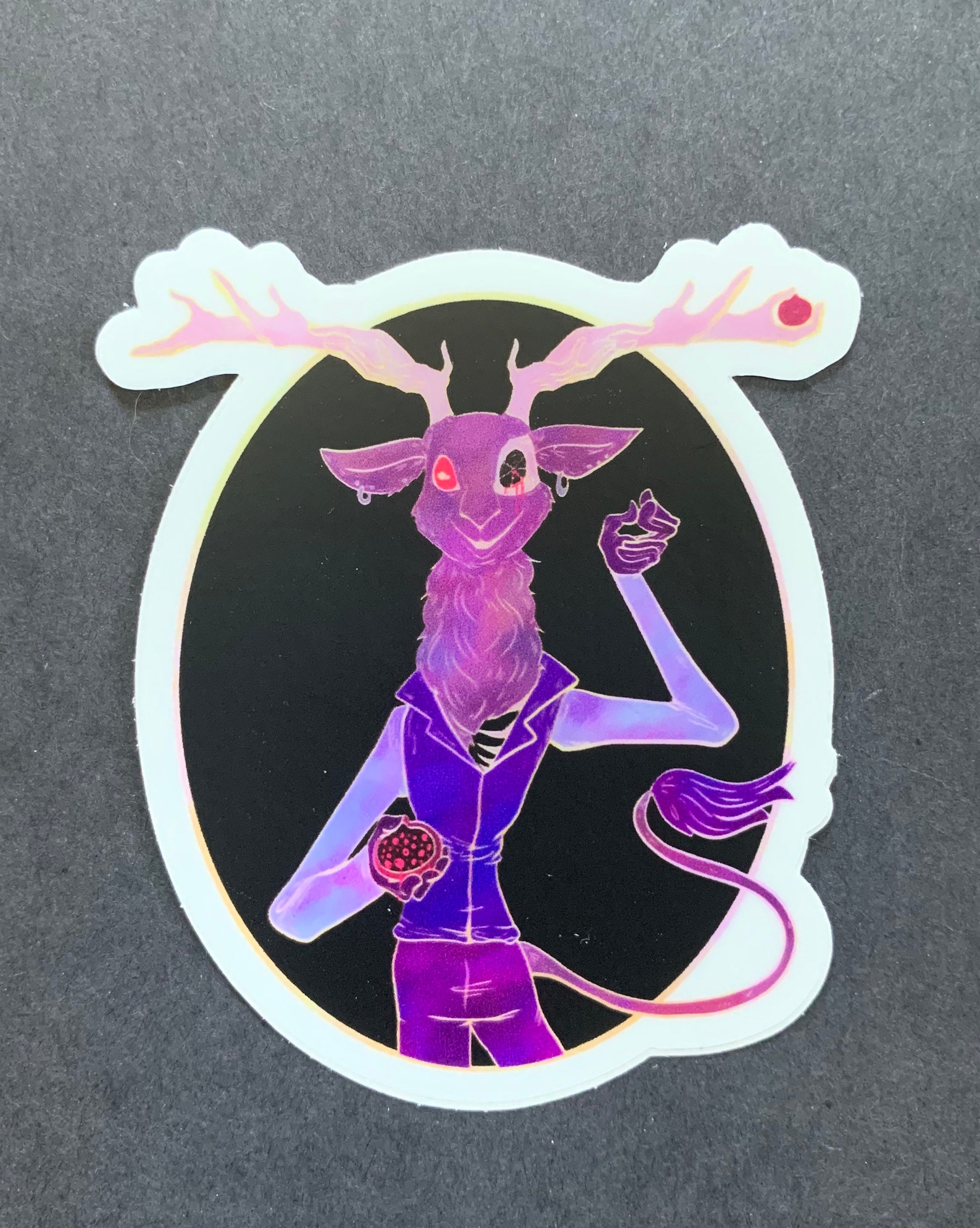 Devil Deer Sticker - Etsy