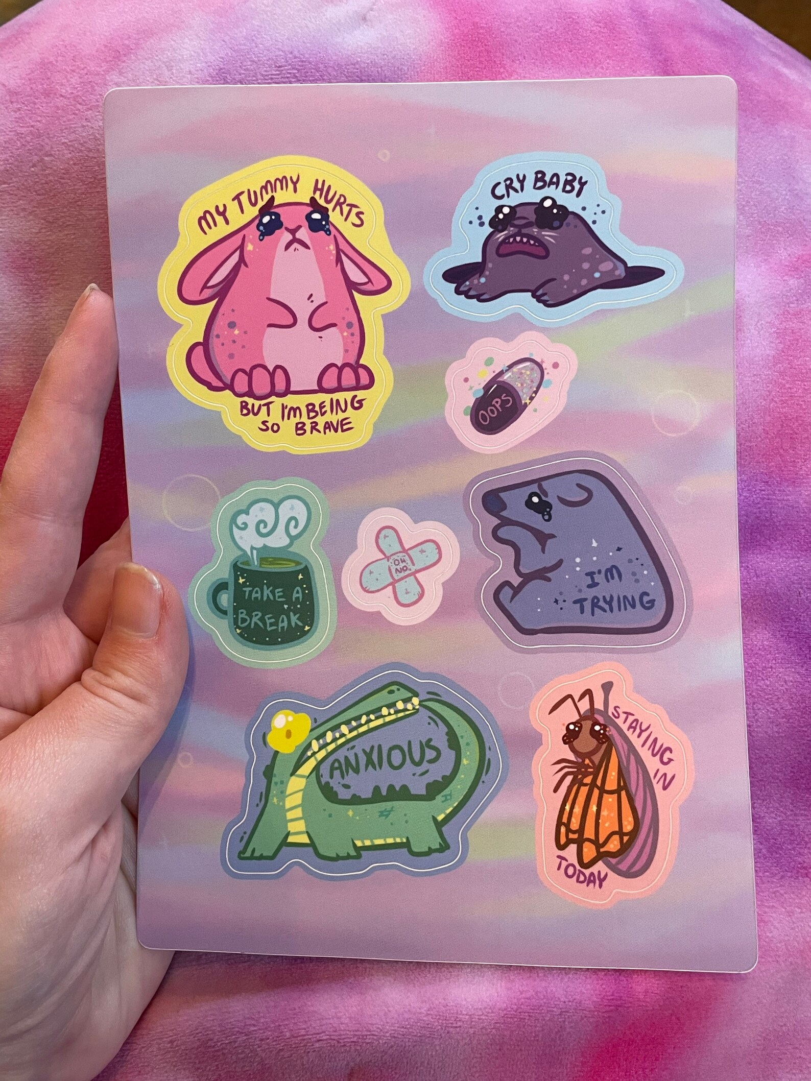 Very Anxious Animals Sticker Sheet - Etsy