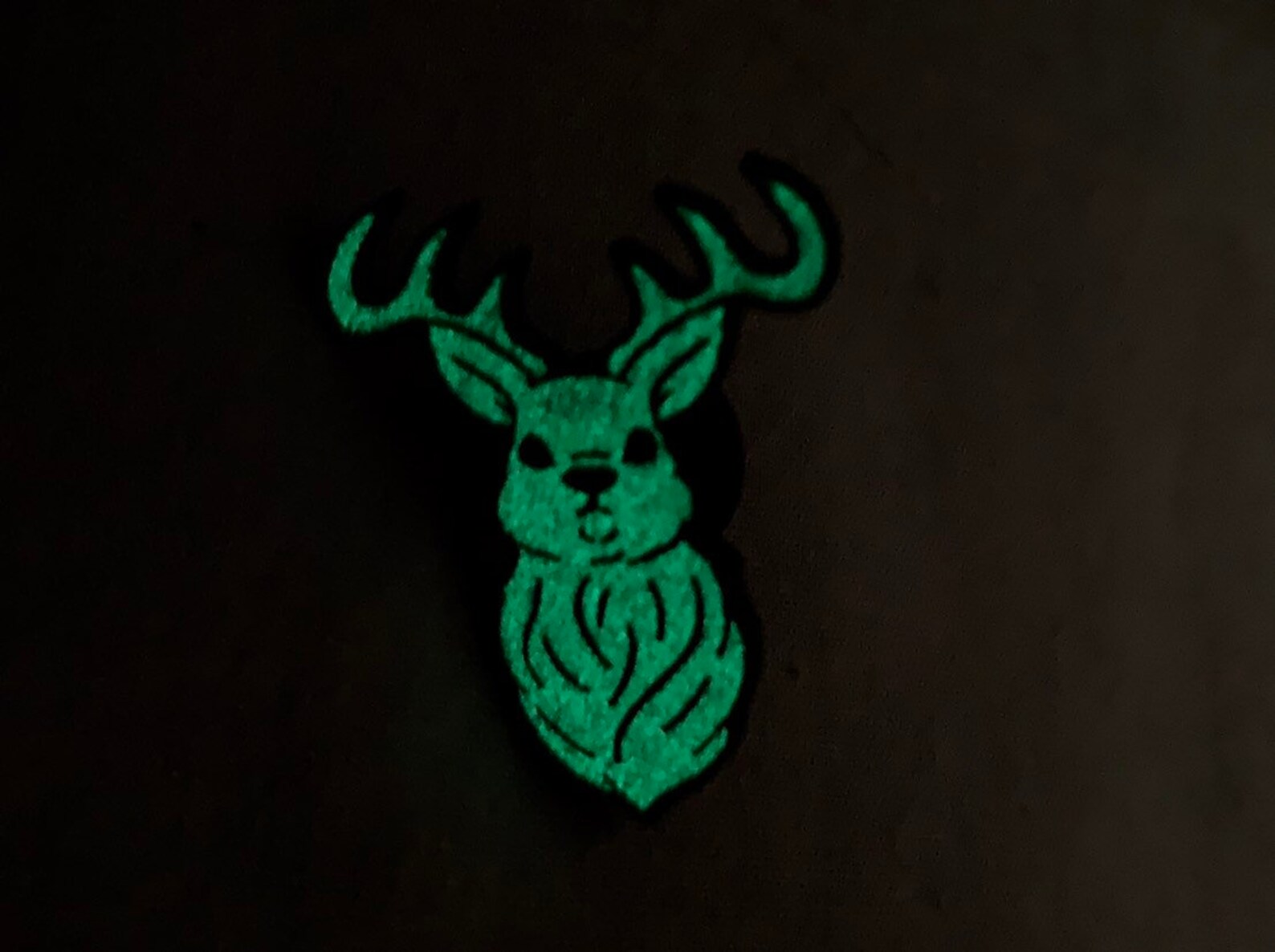 Glow-in-the-dark Cryptid Ghost Deer/ Stag Soft Enamel Pin | Etsy