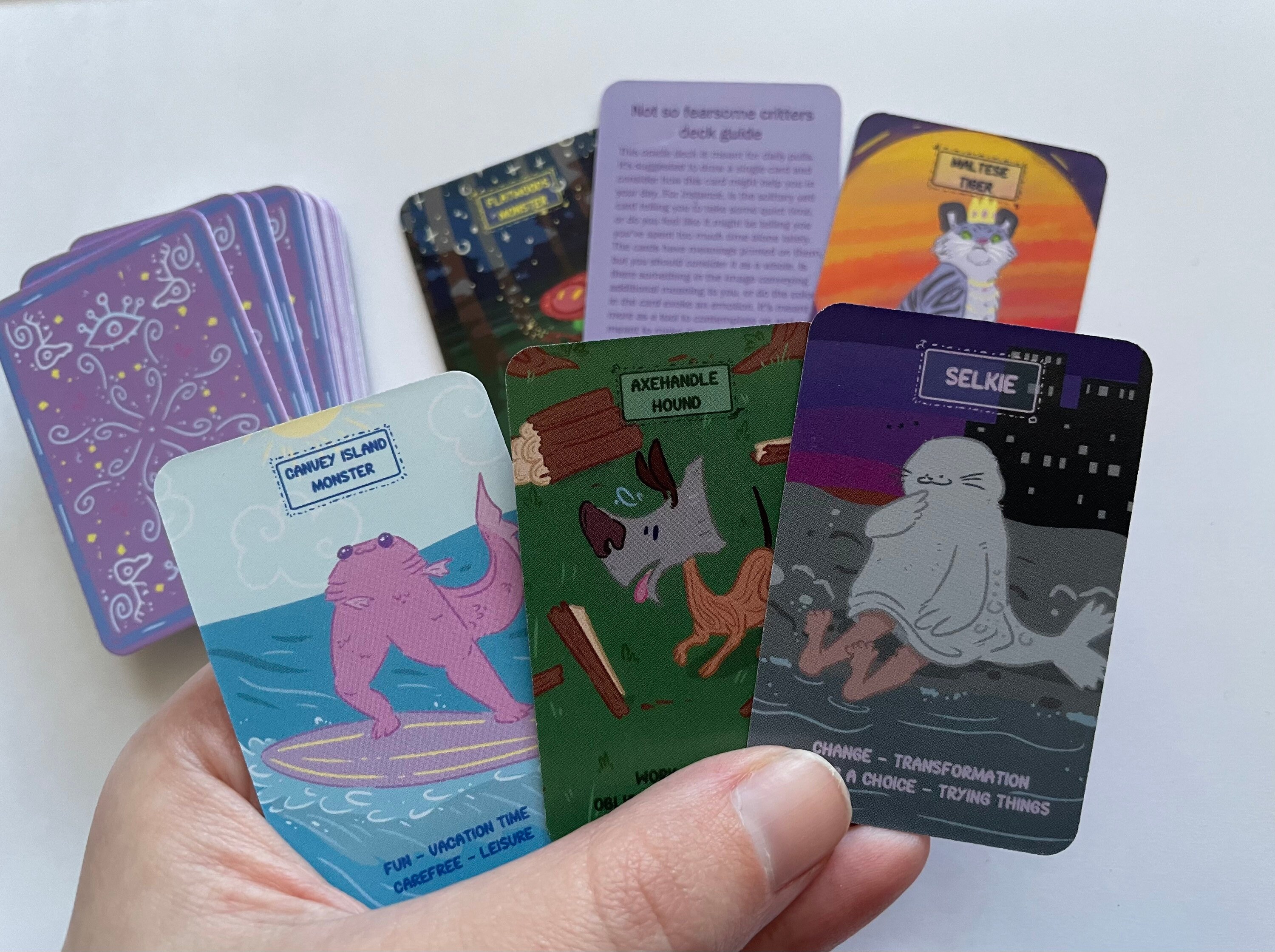 Mini Cryptid and Folklore Oracle Deck - Etsy