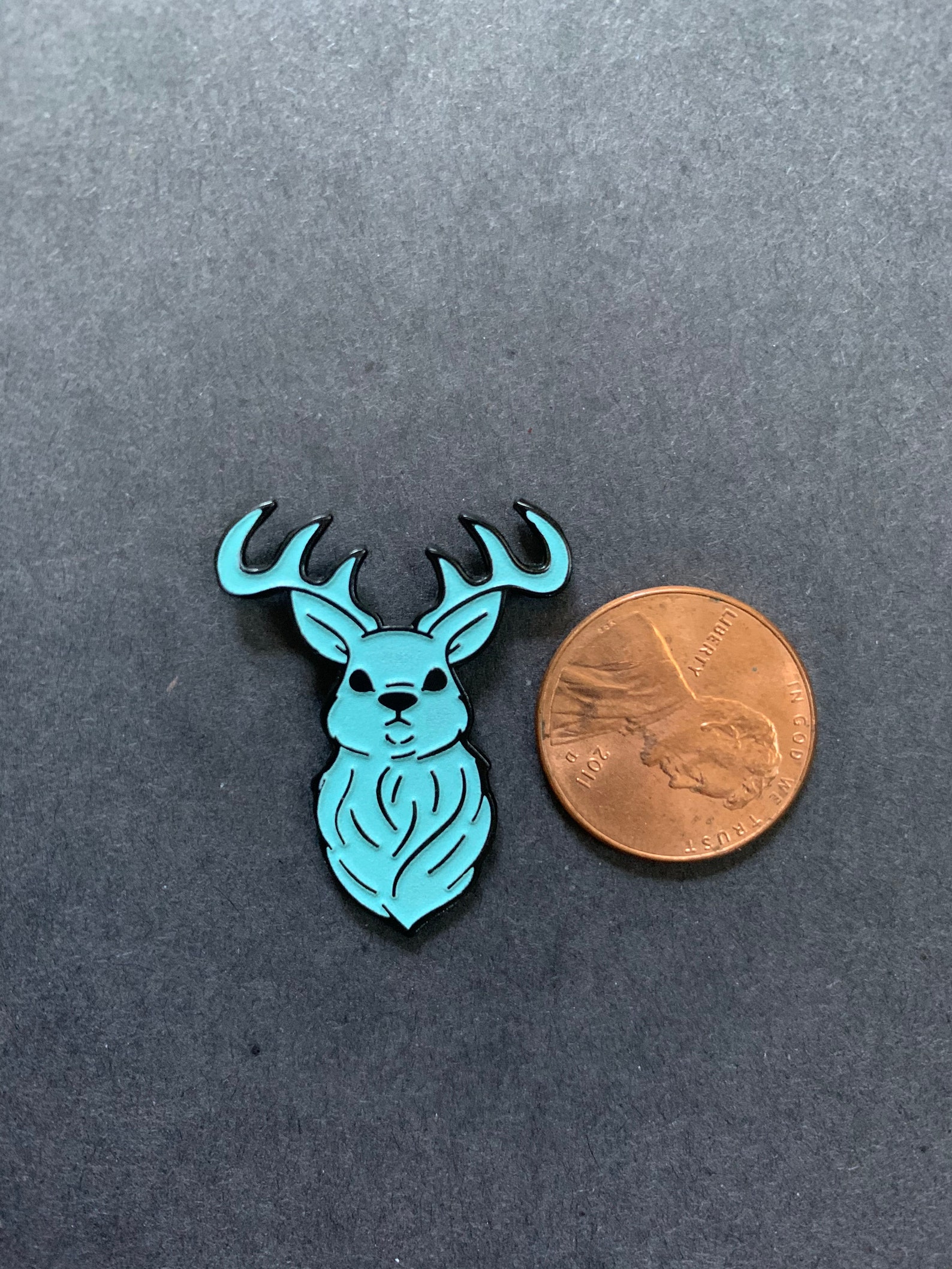 Glow-in-the-dark Cryptid Ghost Deer/ Stag Soft Enamel Pin | Etsy