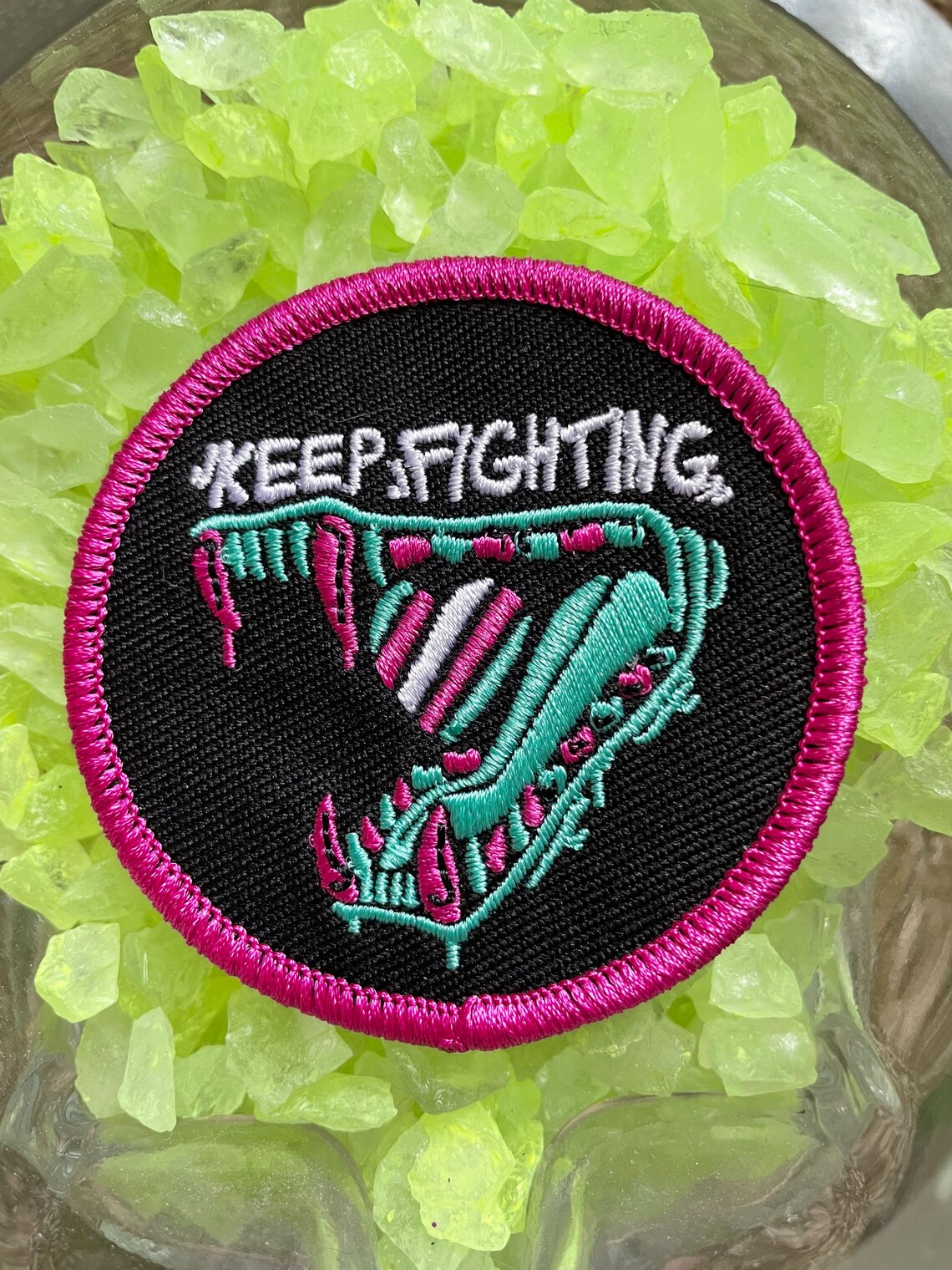 Keep Fighting Trans Pride Patch - Etsy