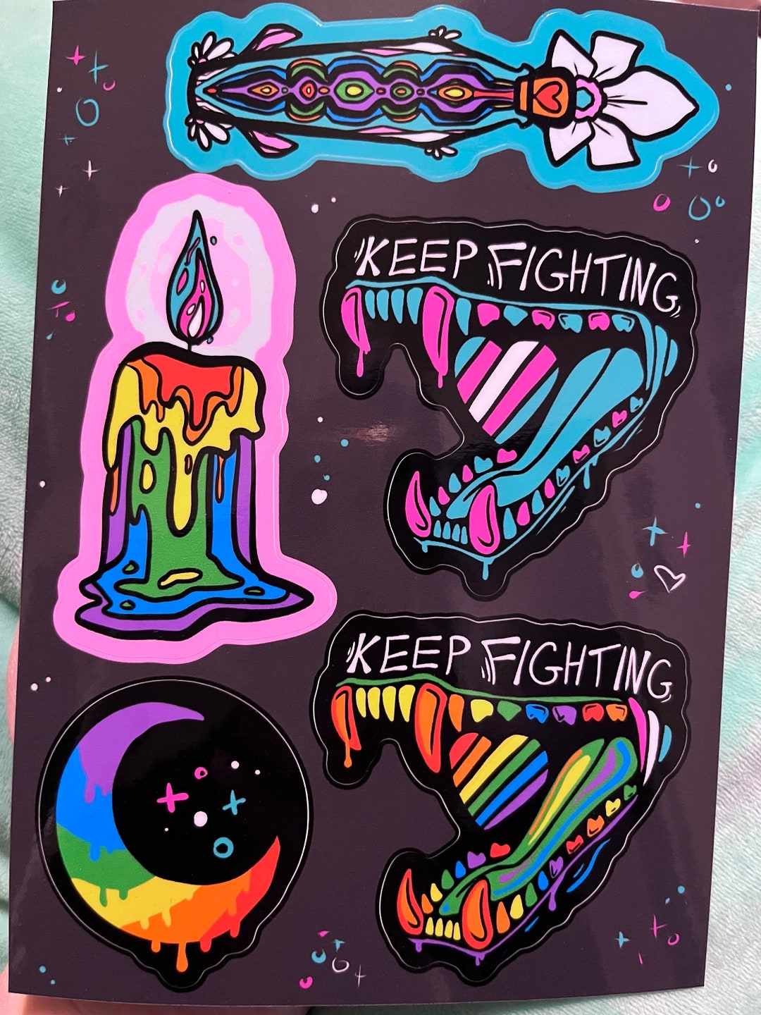 Trans/lgbtq Pride Flag Sticker Sheet - Etsy