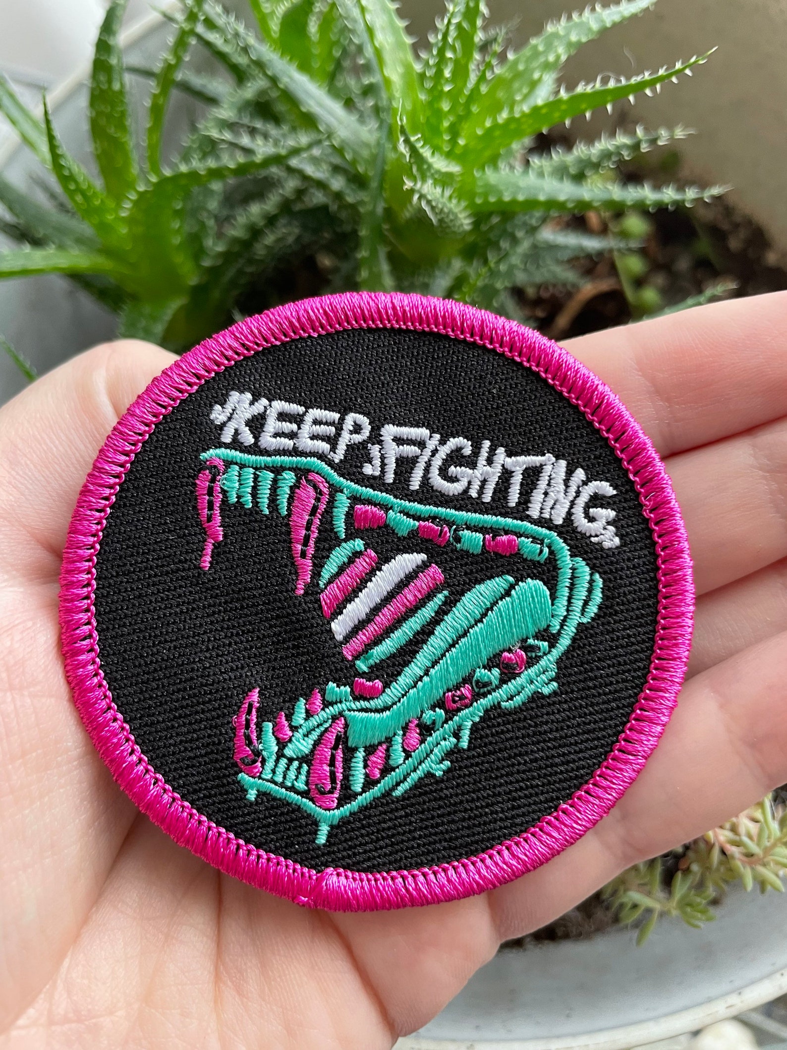 Keep Fighting Trans Pride Patch - Etsy