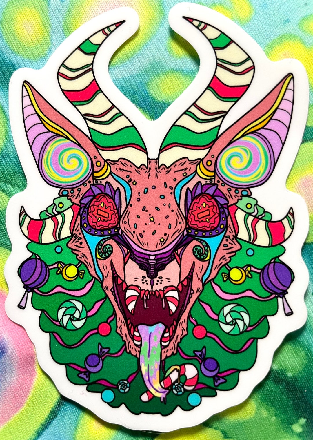 Candy Krampus Vinyl Sticker - Etsy