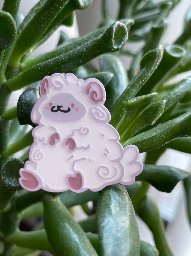 Cute Sheepsquatch Soft Enamel Pin - Etsy