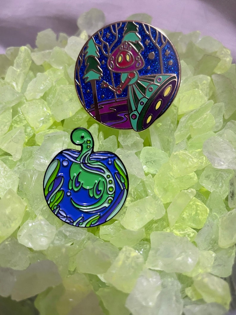 Flatwoods Monster Forest Enamel Pin - Etsy