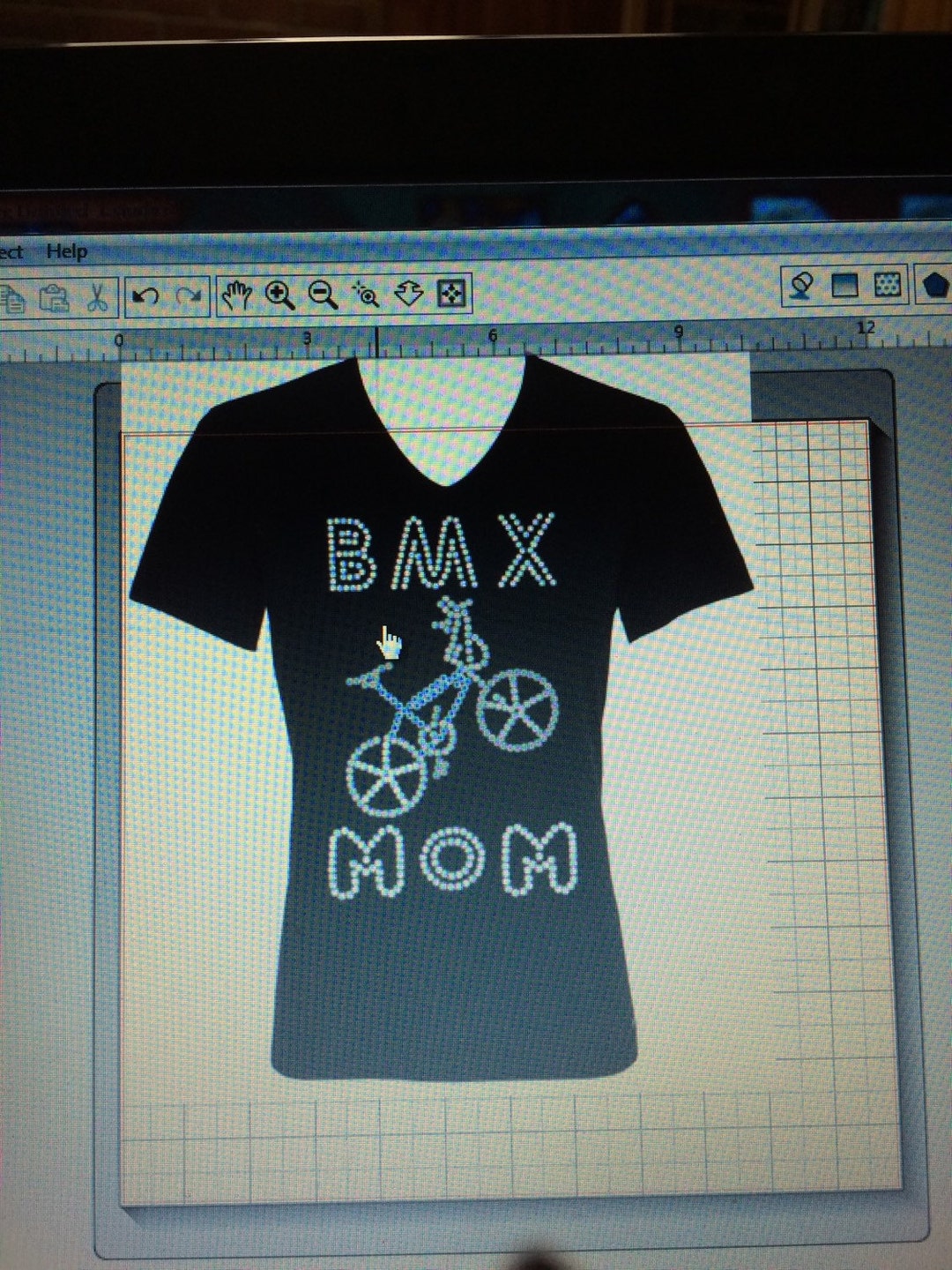 BMX Mom Rhinestone Shirt - Etsy