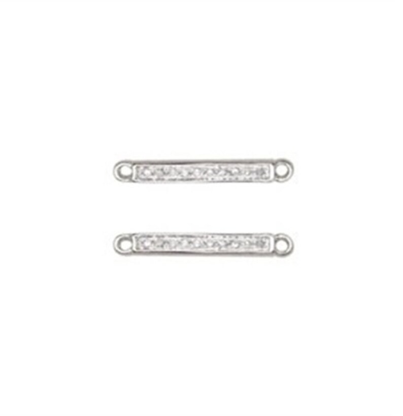 Dual Sided Diamond Bar Diamond & 14k SOLID Gold Bar - Etsy