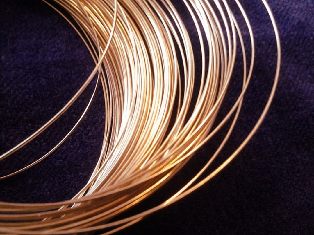 22 Ga 18k Solid Gold Wire - Half Hard or Dead Soft - 100% Recycled Wire ...