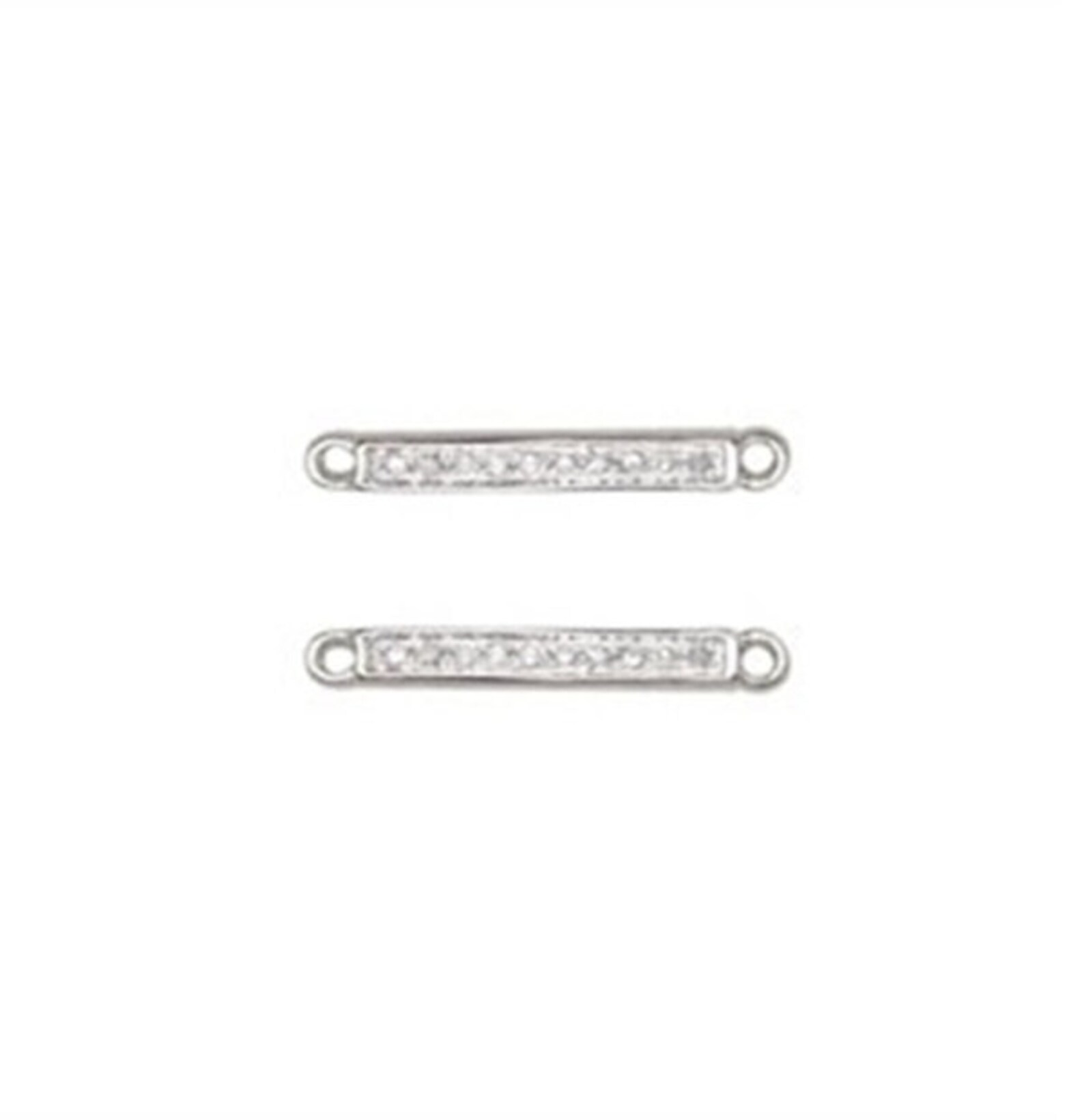 Dual Sided Diamond Bar, Diamond & 14k SOLID Gold Bar Connector, 25 X ...